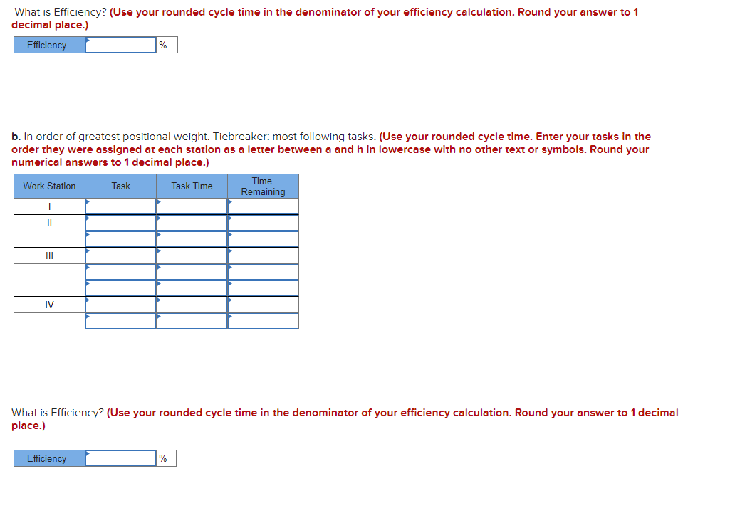 Solved A manager wants to assign tasks to workstations as | Chegg.com