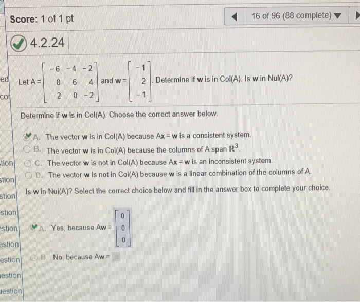 Solved 16 of 96 (88 complete) Score: 1 of 1 pt 4.2.24 Let | Chegg.com