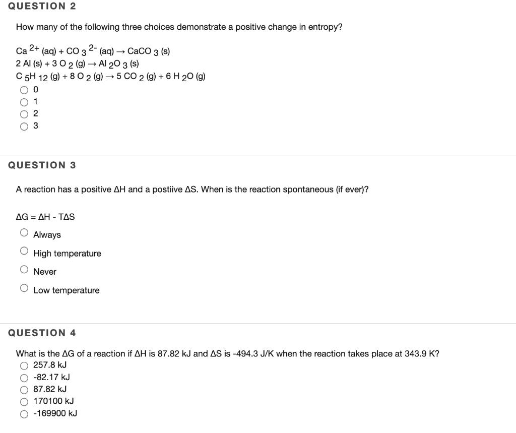 Solved How many of the following three choices demonstrate a | Chegg.com