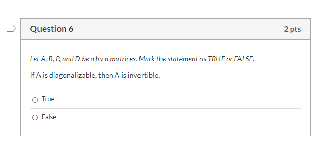 Solved Question 3 2 pts Let A, B, P, and D ben by n | Chegg.com Solved Question 3 2 pts Let A, B, P, and D ben by n | Chegg.com