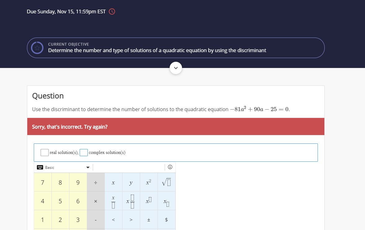 Solved MATH 1000 H1614 2020FA - INTERMEDIATE ALGEBRA MASTERY | Chegg.com