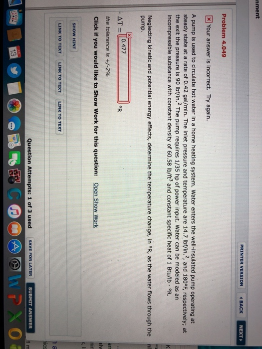 Solved nment PRINTER VERSION BACK NEXT Problem 4.049 X Your | Chegg.com