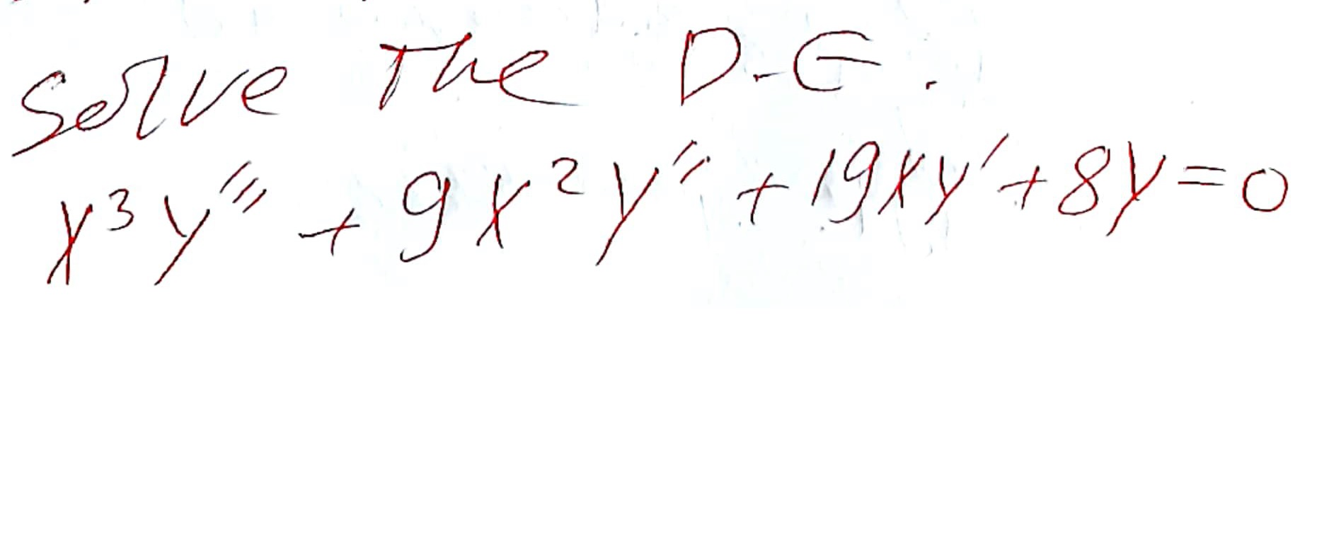 Solved Selve the D-6 y3y" +9y2y + 19y'+8y=0 | Chegg.com