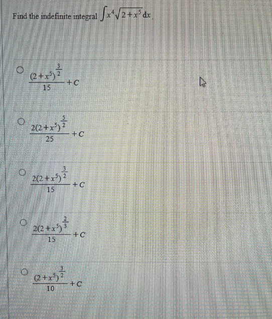 Solved Find the indefinite integral | Chegg.com