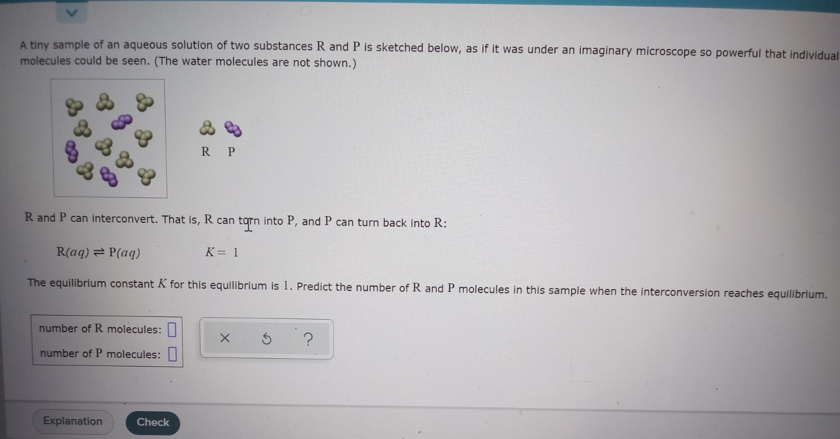 Solved A tiny sample of an aqueous solution of two | Chegg.com