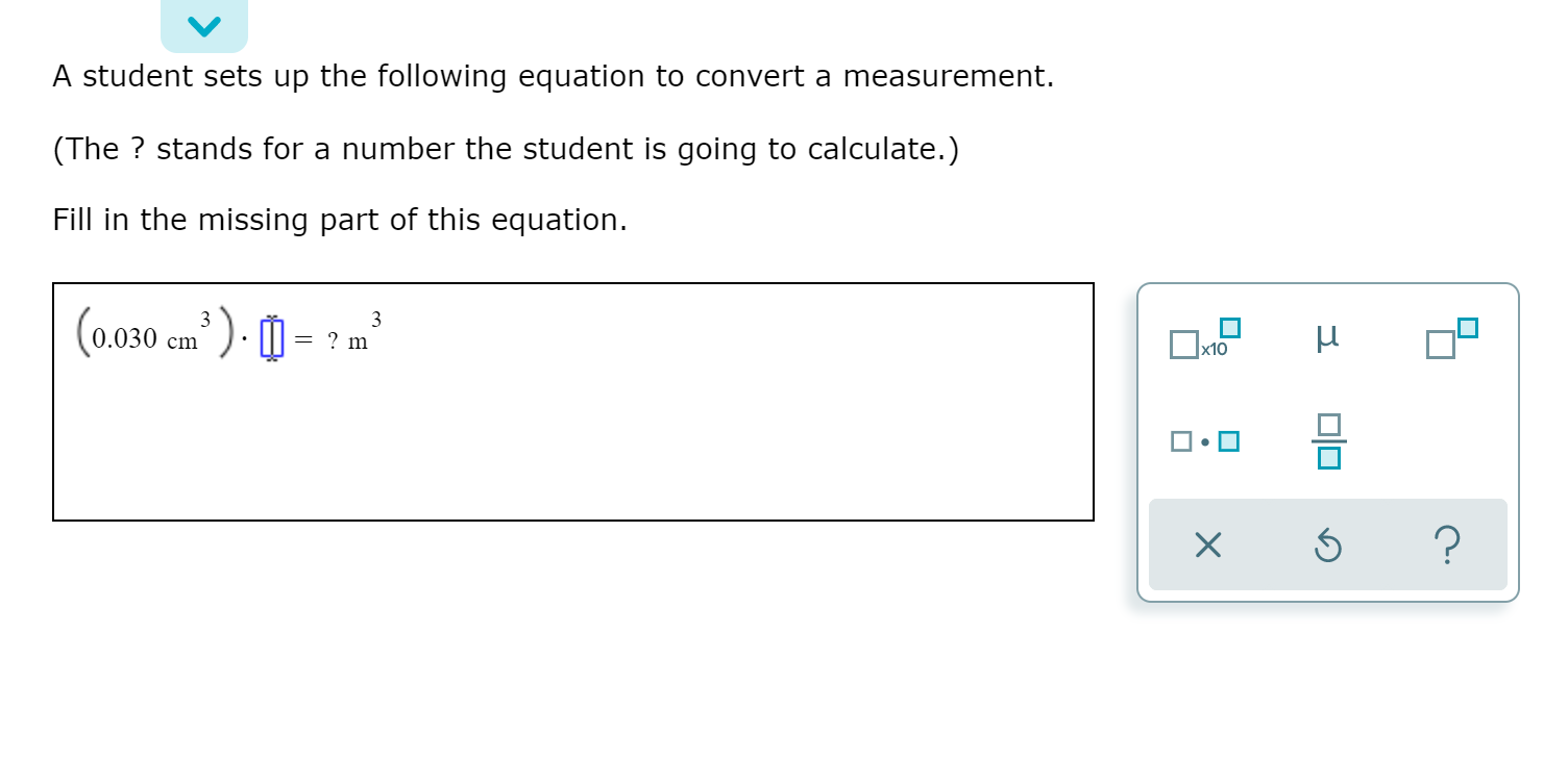 Solved A student sets up the following equation to convert a | Chegg.com