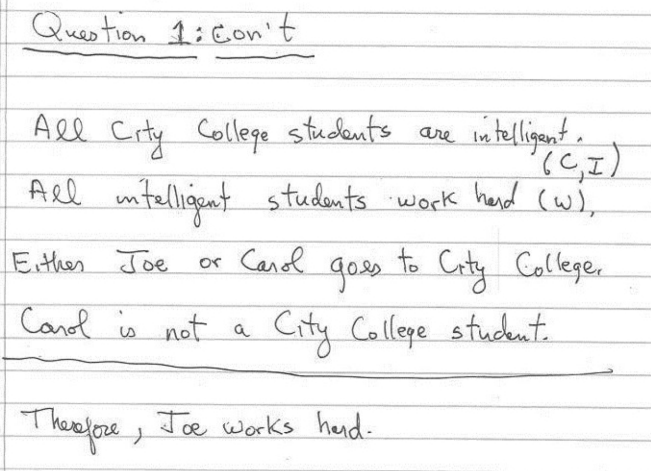 Solved Question 1: con't All City College students are | Chegg.com