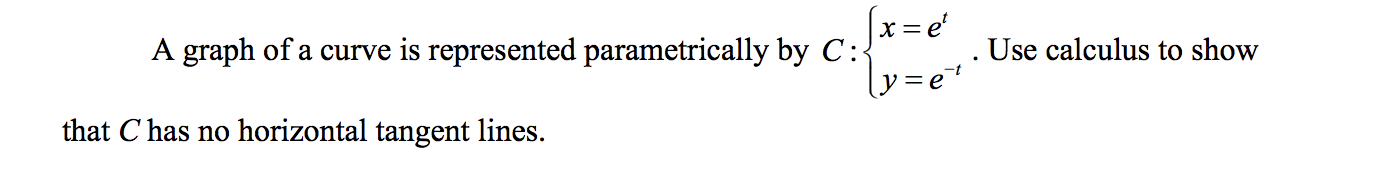Solved A graph of a curve is represented parametrically by | Chegg.com