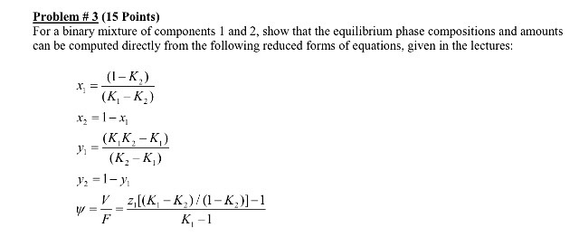 Solved For A Binary Mixture Of Components 1 And 2 Show That