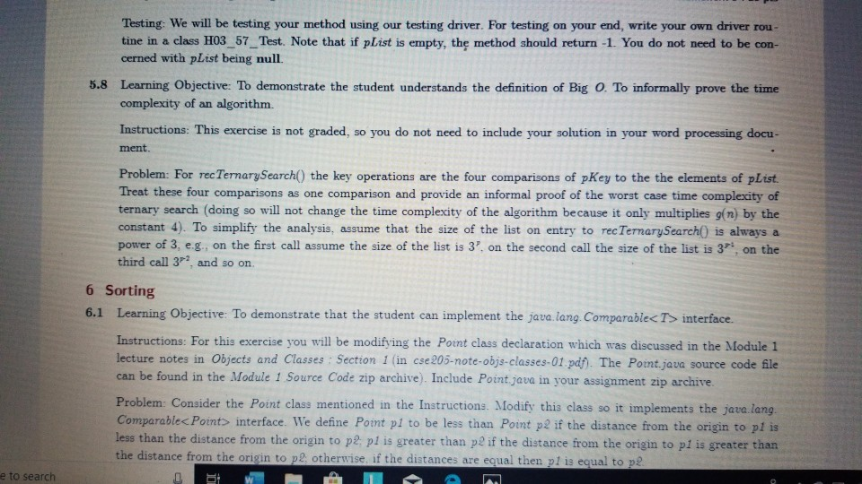 Solved 3.1 Learning Objective: To write a recursive method. | Chegg.com