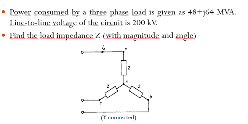 Solved Power consumed by a three phase load is given as | Chegg.com
