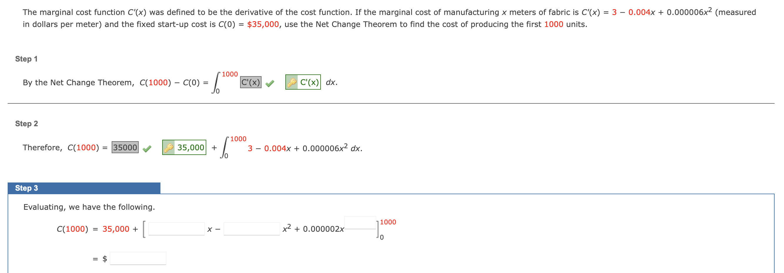 Solved in dollars per meter) and the fixed start-up cost is | Chegg.com