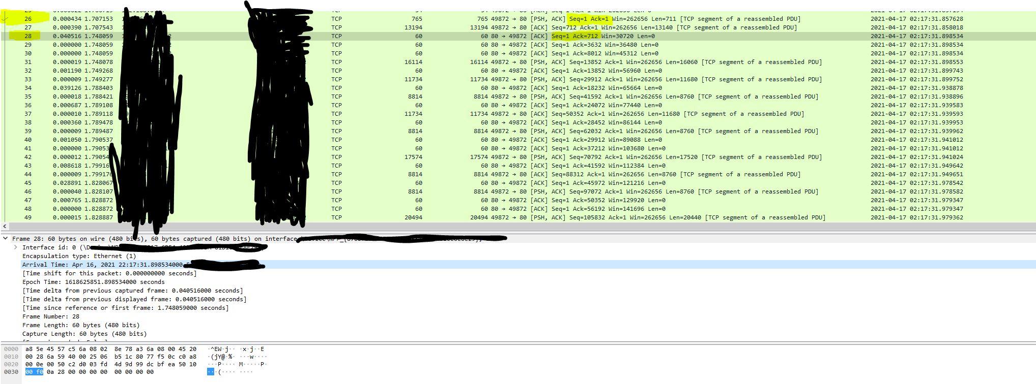 Solved I need to determine the acknowledgment time for a | Chegg.com