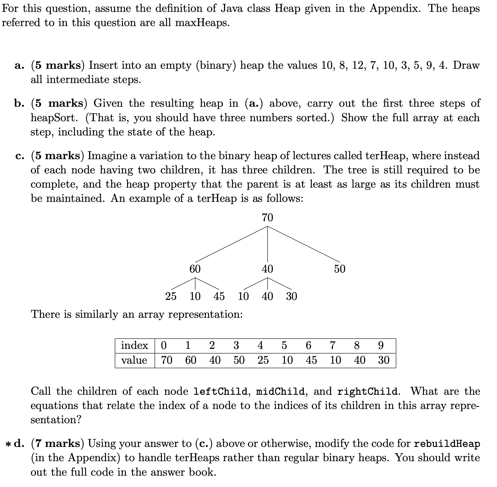 Solved For this question, assume the definition of Java | Chegg.com