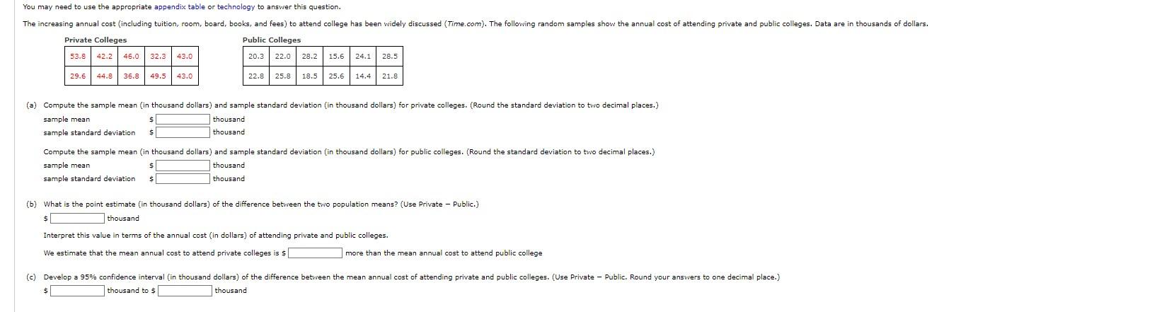 Solved You may need to use the appropriate appendix table or | Chegg.com