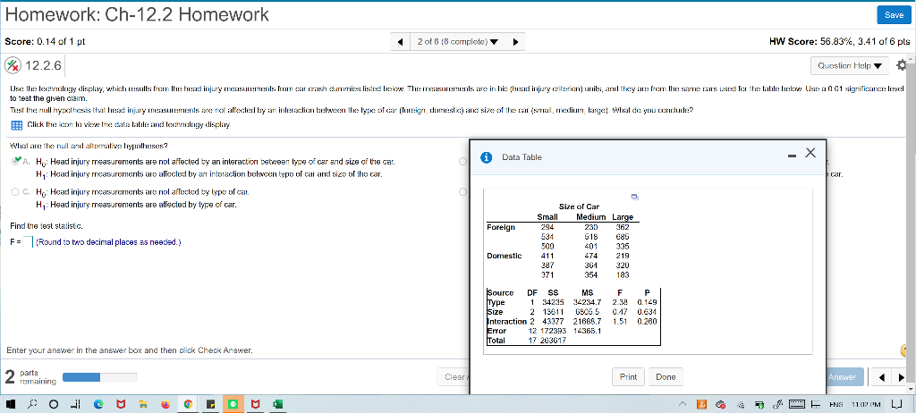 Solved Homework: Ch-12.2 Homework Save Score: 0.14 of 1 pt 2 | Chegg.com