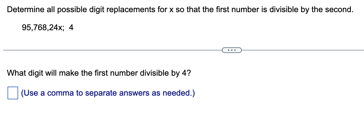 Solved Determine all possible digit replacements for x so | Chegg.com