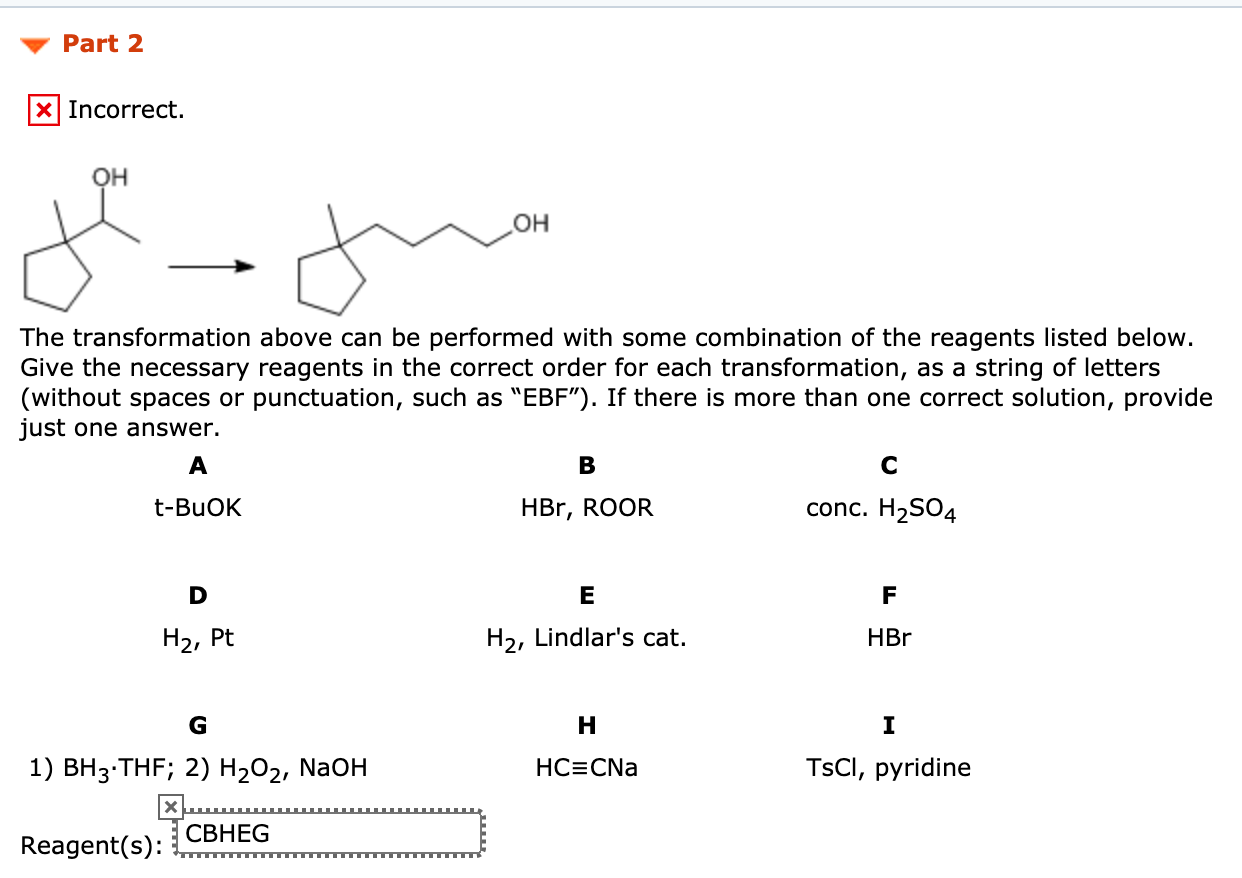 Solved Part 3 The synthesis above used bromoethane, but | Chegg.com