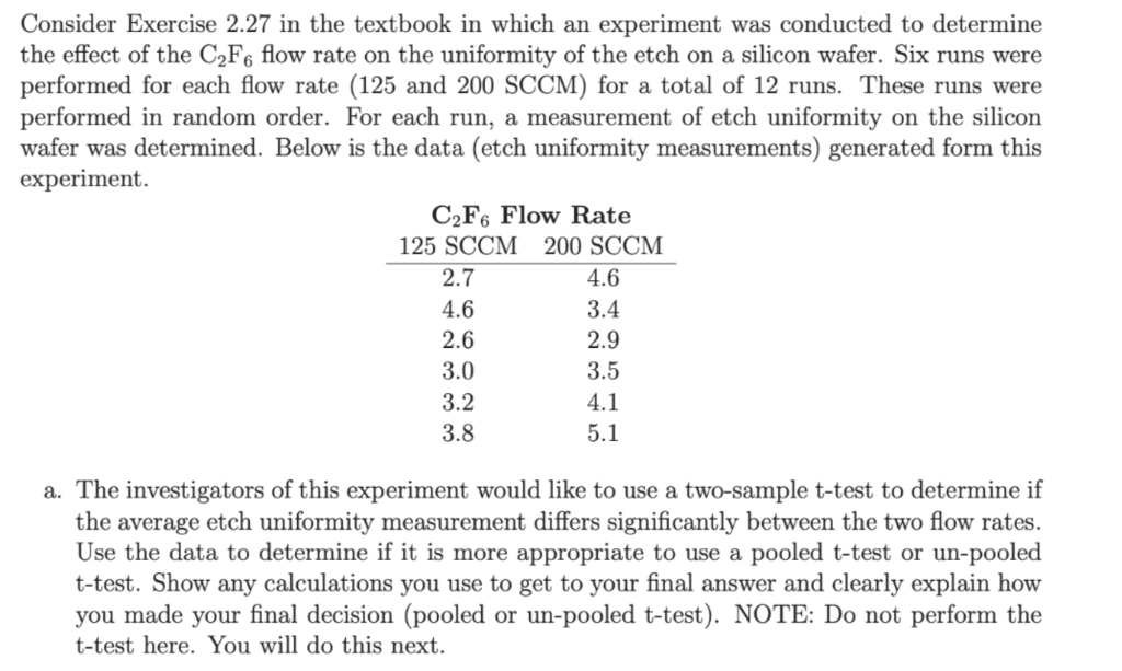 Solved Consider Exercise 2.27 in the textbook in which an | Chegg.com