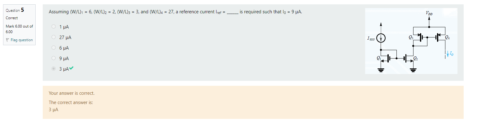 Solved Assuming (W/L)1=6,(W/L)2=2,(W/L)3=3, and (W/L)4=27, a | Chegg.com