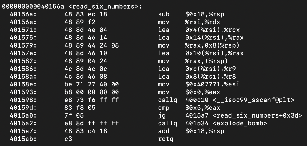 Working on a binary bomb lab. I'm new to assembly | Chegg.com