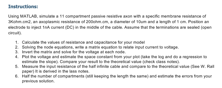 Instructions: Using MATLAB, simulate a 11 compartment | Chegg.com