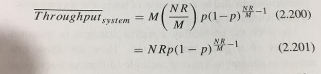 Solved 50. Computer Project: Plot the system throughput of a | Chegg.com