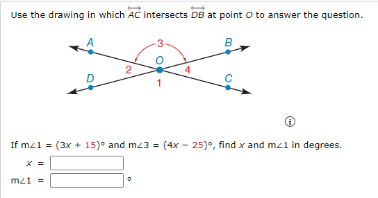 Solved Use the drawing in which AC intersects DB at point O | Chegg.com