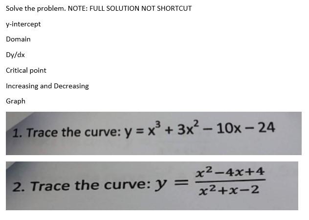 Solve the problem. NOTE: FULL SOLUTION NOT SHORTCUT | Chegg.com