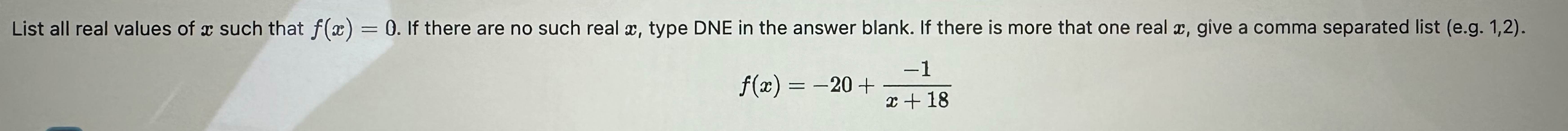 Solved List all real values of x ﻿such that f(x)=0. ﻿If | Chegg.com