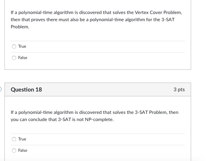 Solved If A Polynomial Time Algorithm Is Discovered That