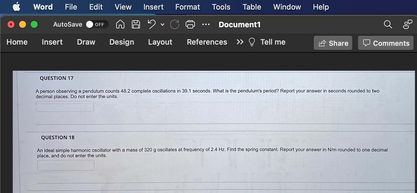 Solved Word File Edit View Insert Format Tools Table Window 7447