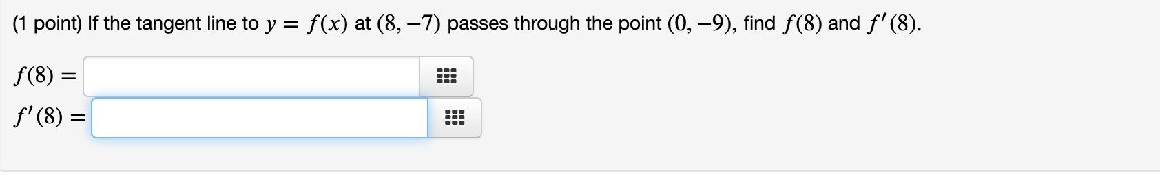 Solved (1 point) The following limit represents the | Chegg.com