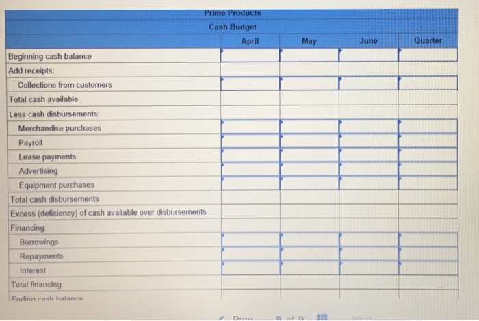 Solved Problem 8-23 Schedule of Expected Cash Collections; | Chegg.com