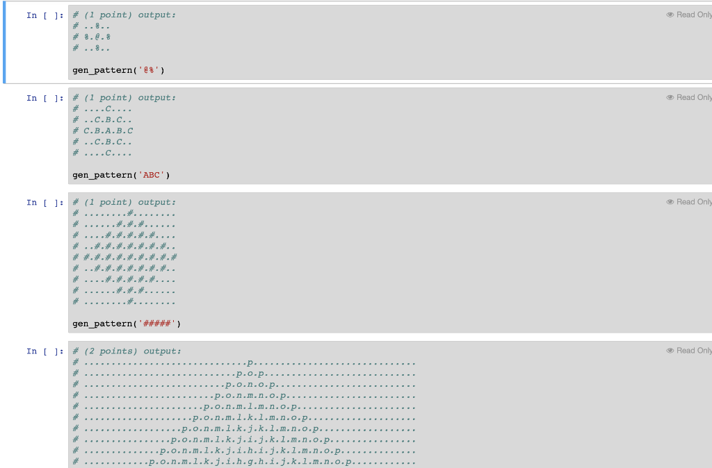 Solved Exercise 4: Simple ASCII Art For this next exercise, | Chegg.com