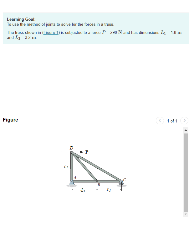Solved 1. Now joint C has two unknowns. Use the equilibrium | Chegg.com