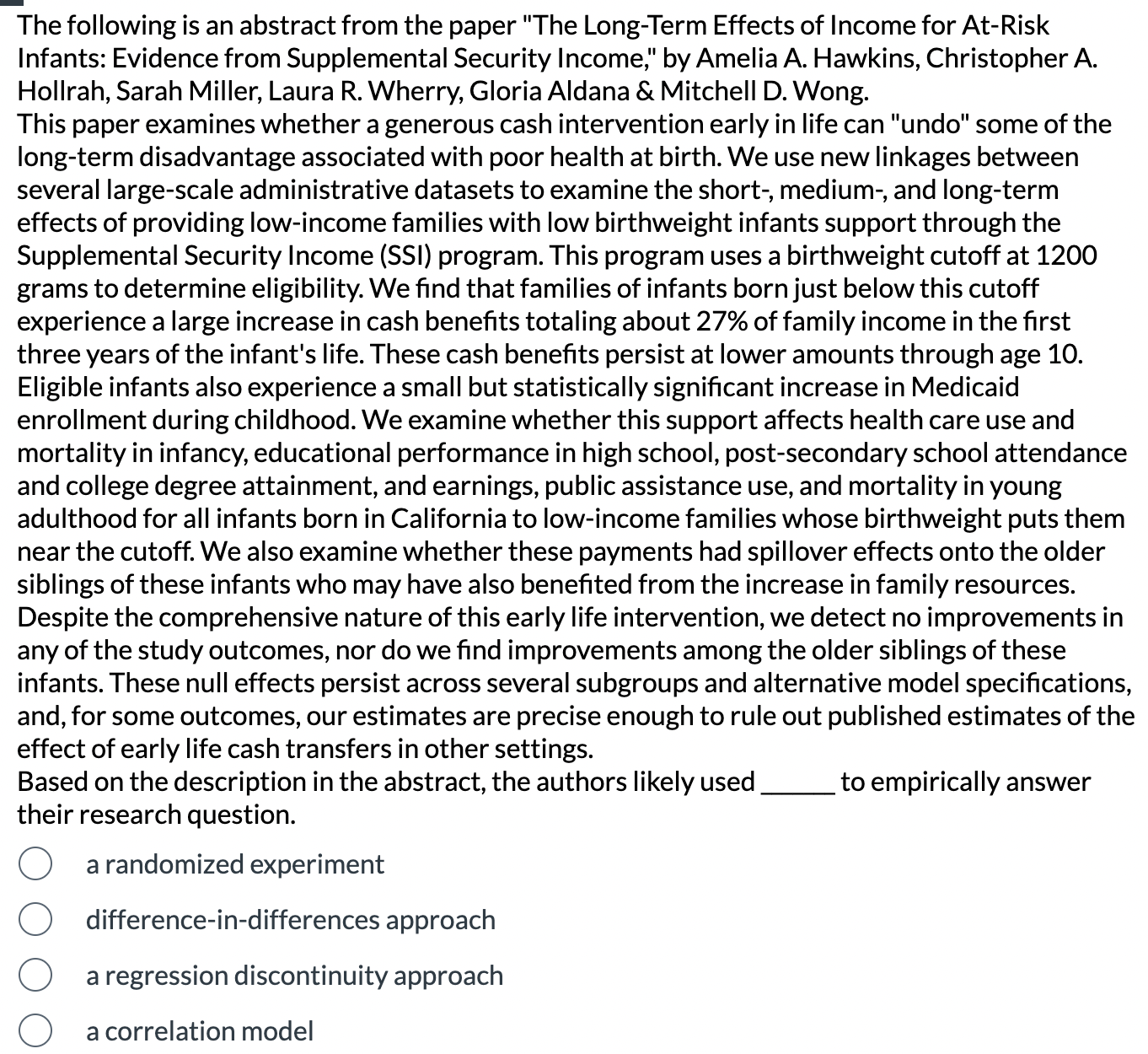 Solved The following is an excerpt from a paper by Jean | Chegg.com