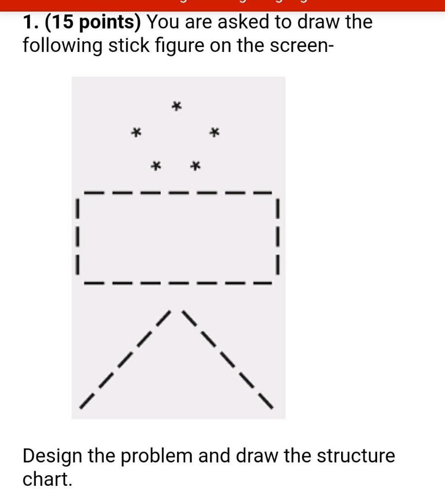 Solved 1. (15 points) You are asked to draw the following | Chegg.com