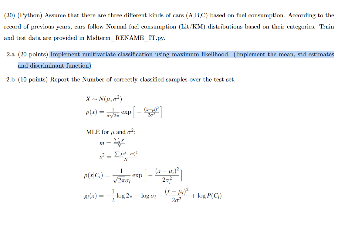 Solved (30) (Python) Assume that there are three different | Chegg.com