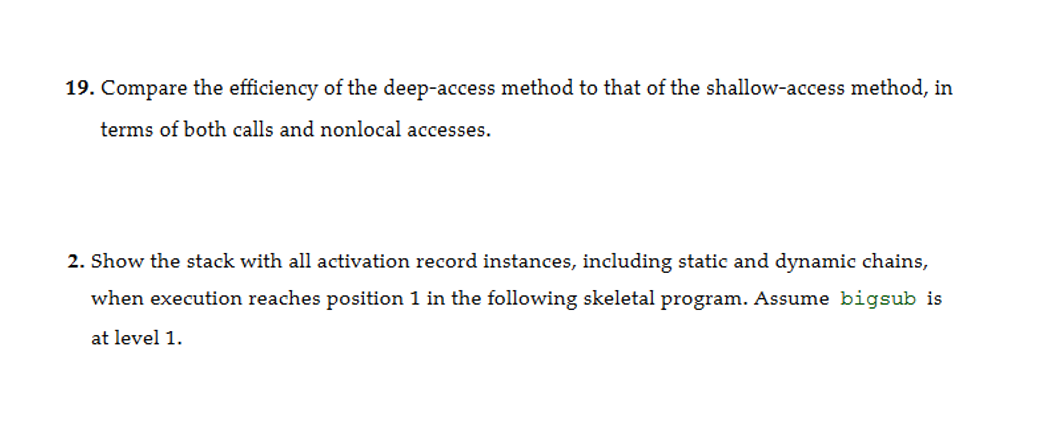 Solved 5 Consider The Following Program Written In C 
