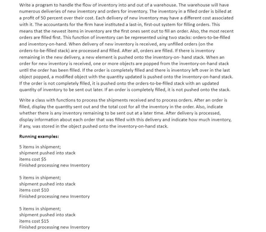 Solved C++ LANGUAGE ******ORDER FILE****** #ifndef | Chegg.com