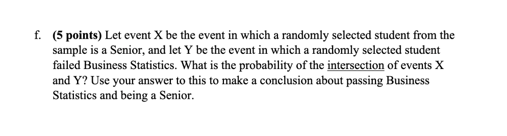 Solved 5. The following data show the letter grades earned | Chegg.com