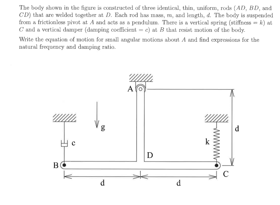 Solved The body shown in the figure is constructed of three | Chegg.com