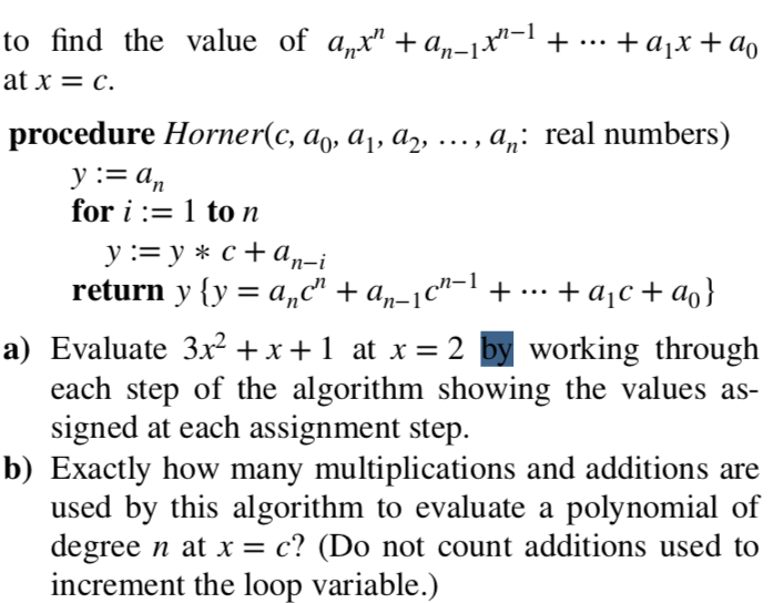 Solved There is a more efficient algorithm (in terms of the | Chegg.com