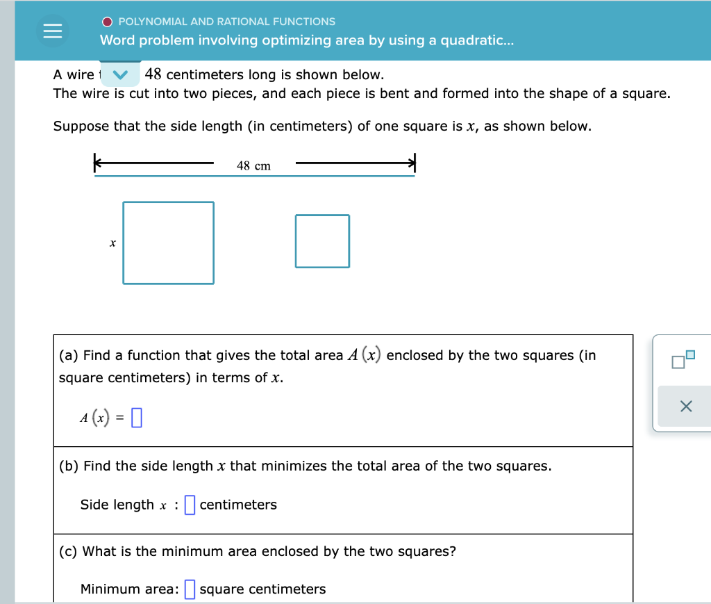 Solved O POLYNOMIAL AND RATIONAL FUNCTIONS Word problem | Chegg.com