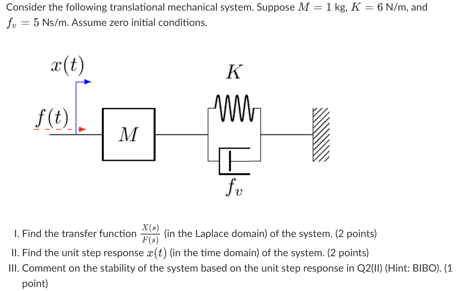 Solved Consider the following translational mechanical | Chegg.com