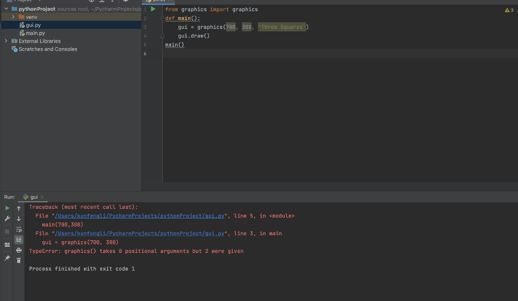 Solved The canvas... from graphics import graphics def | Chegg.com