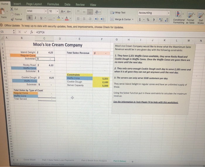 Solve each sheet of problems by using Microsoft excel | Chegg.com