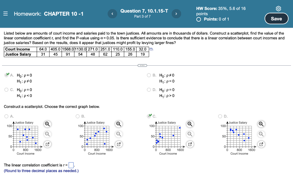 Solved Homework: CHAPTER 10-1 Question 7, 10.1.15-T Part 3 | Chegg.com