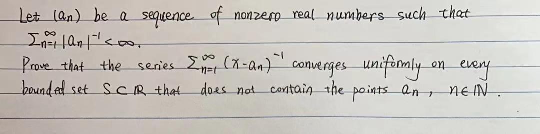 Solved Let lan) be a sequence of nonzero real numbers such | Chegg.com